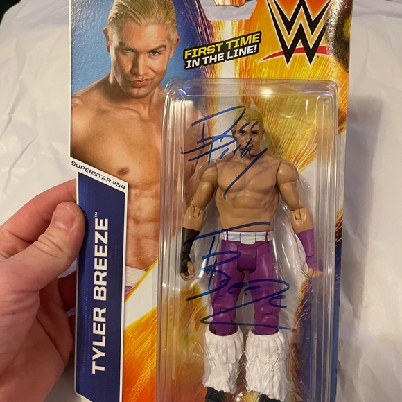 WWE | Toys | Tyler Breeze Autograph Action Figure Wwe | Poshmark